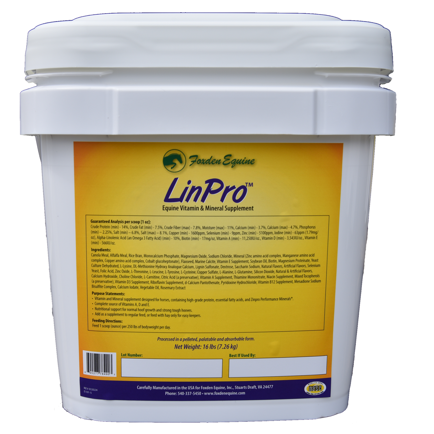 LinPro Pelleted Vitamin and Mineral Horse Supplement – Foxden Equine